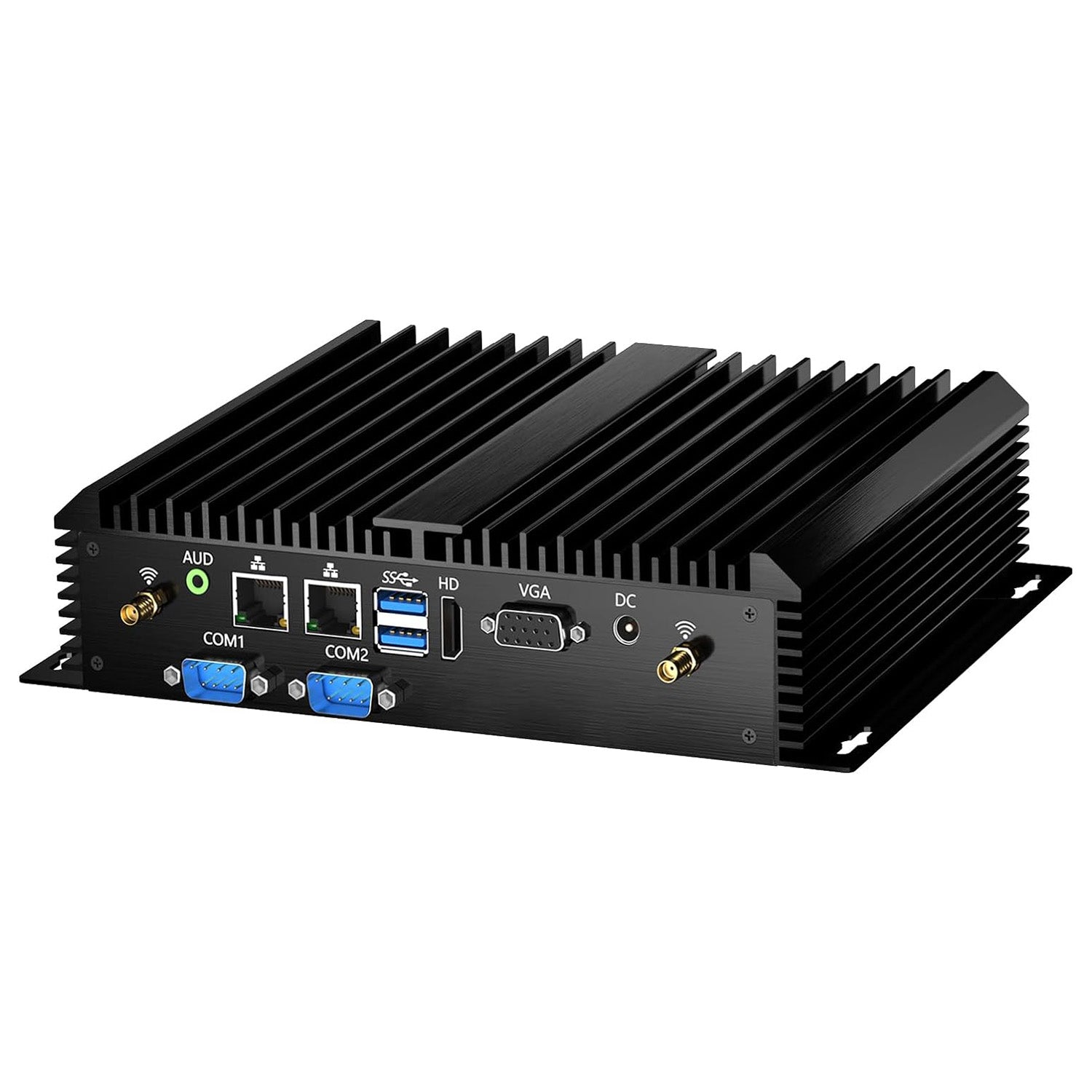 MSECORE Fanless Industrial Mini PC, Dual NIC, RS232, Wi-Fi, 1*HDMI 1 ...